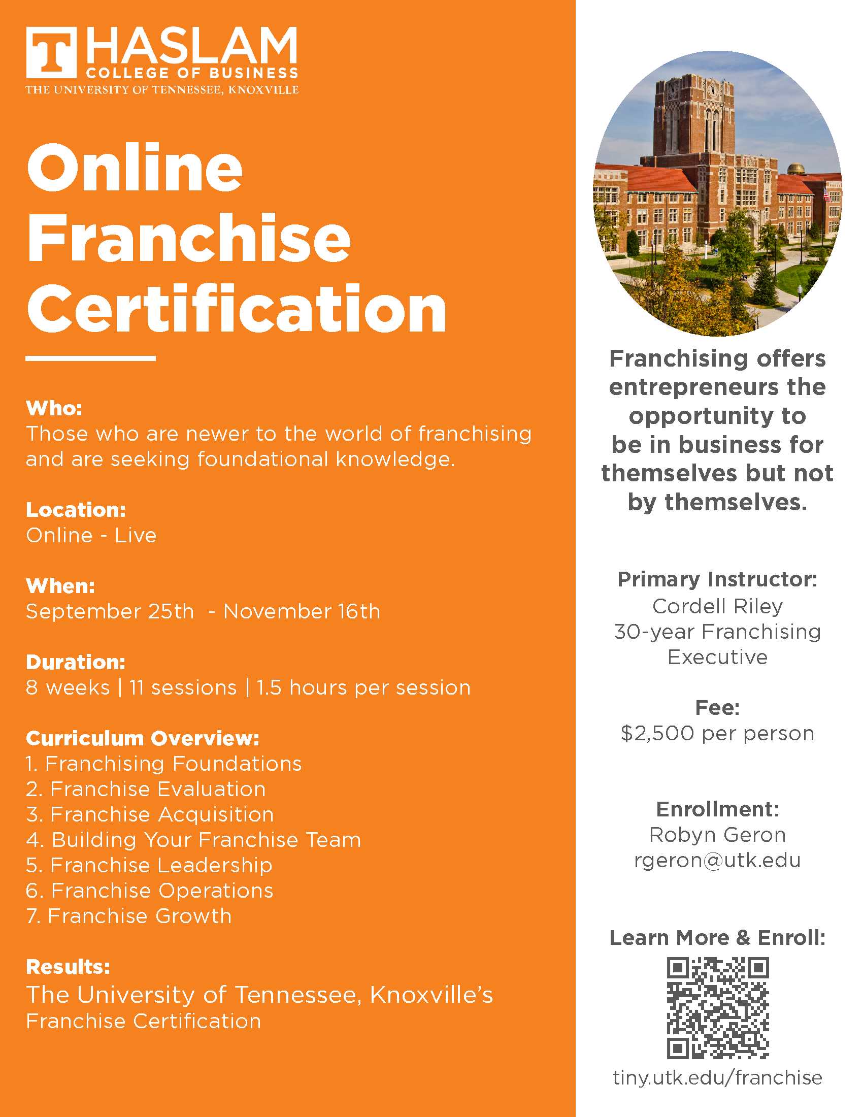 Anderson Center accepting applications for “Franchise Certification ...